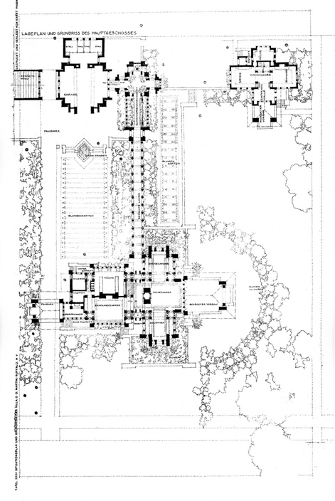 Martin House Frank Lloyd Wright Plan